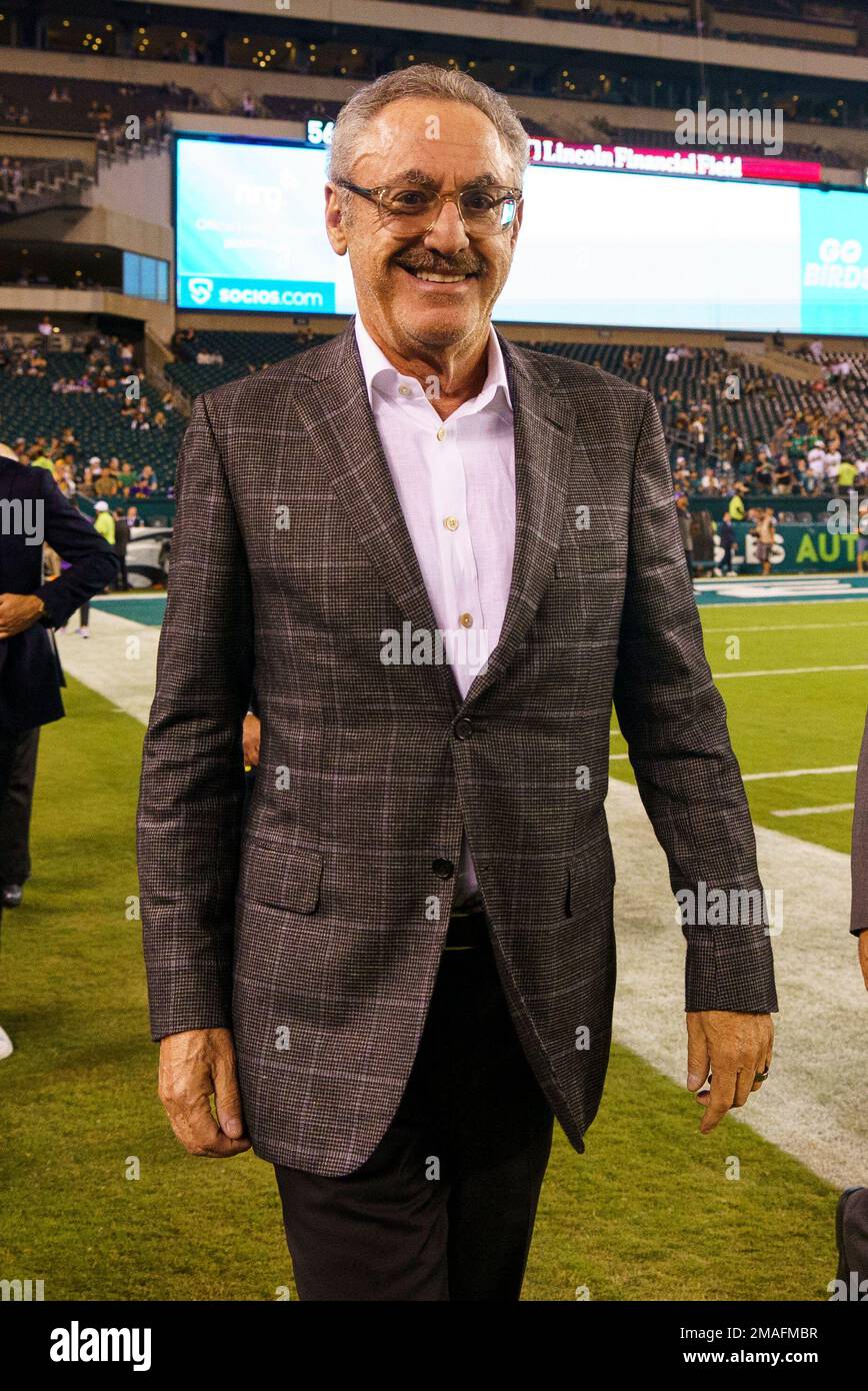 Minnesota Vikings owner Zygi Wilf walks onto the field prior to the NFL ...