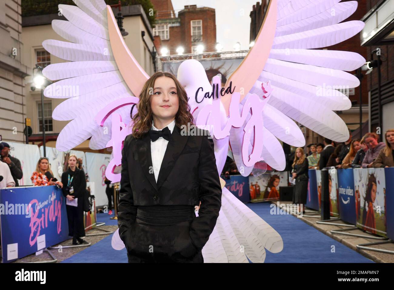 Bella Ramsey poses for photographers upon arrival for the UK premiere ...