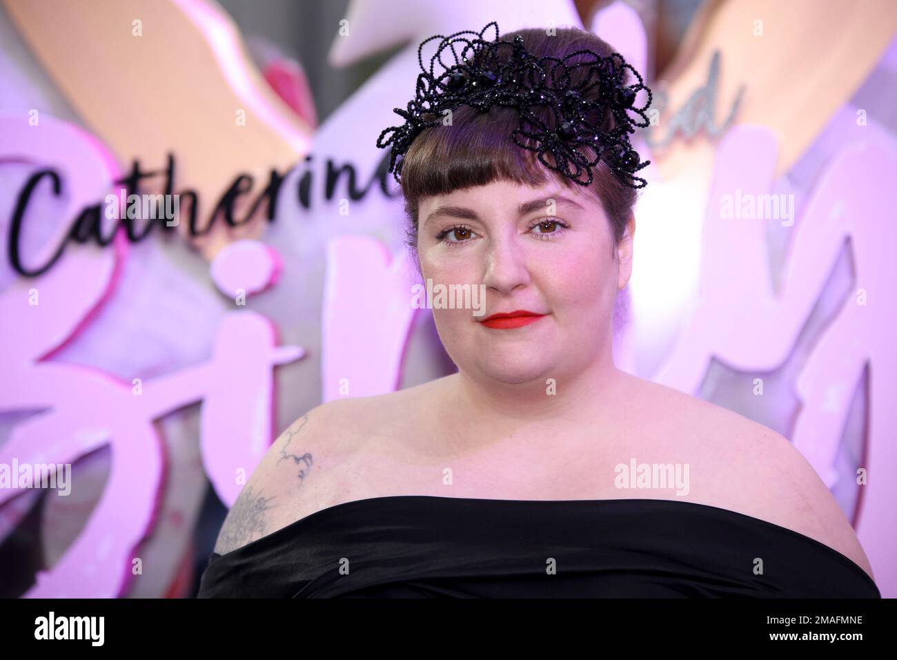 Director Lena Dunham poses for photographers upon arrival for the UK ...