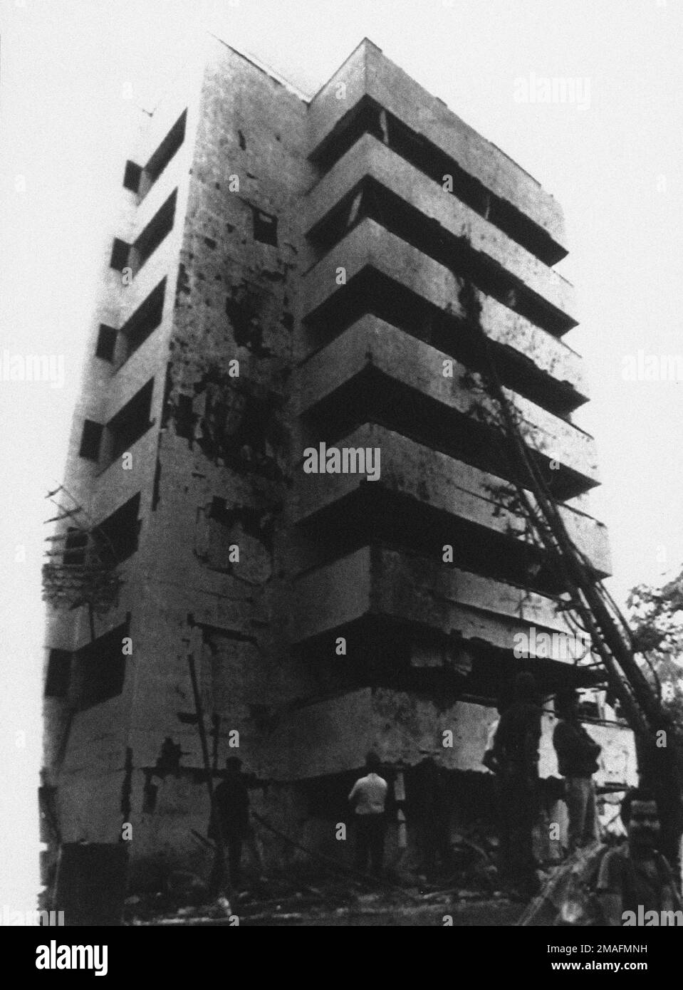 This is the apartment building of alleged drug trafficker Pablo Escobar ...