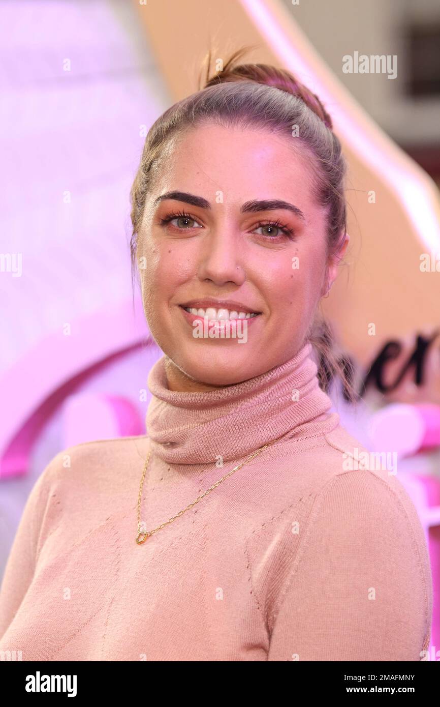 Amber Le Bon poses for photographers upon arrival for the UK premiere ...