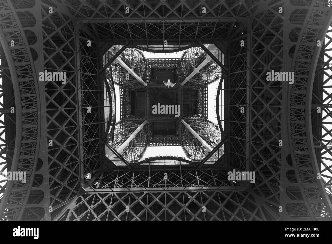 Eifel Tower Bottom View Stock Photo - Alamy