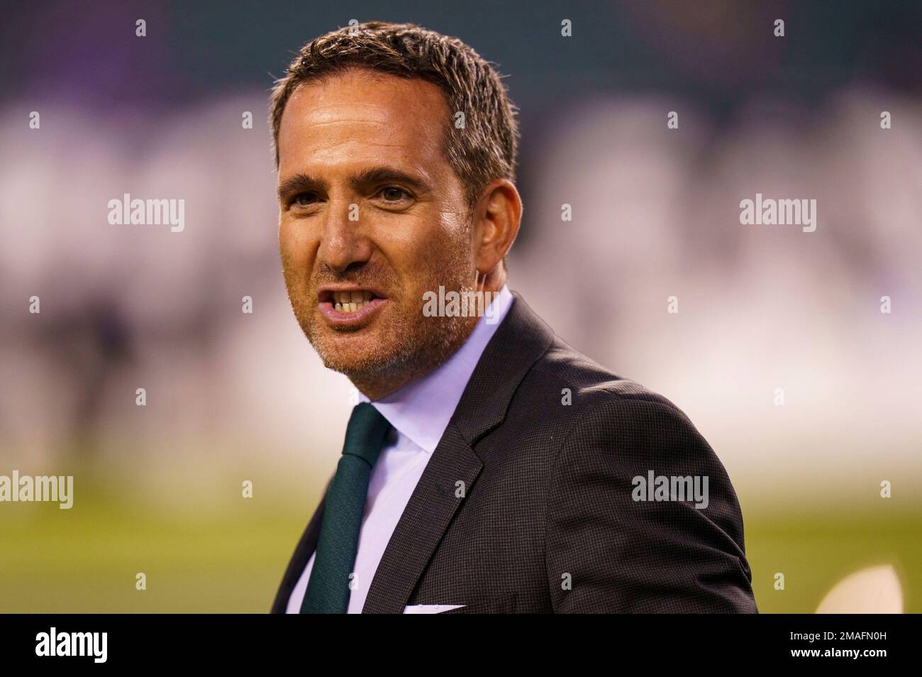 Philadelphia Eagles general manager Howie Roseman looks on prior to the ...