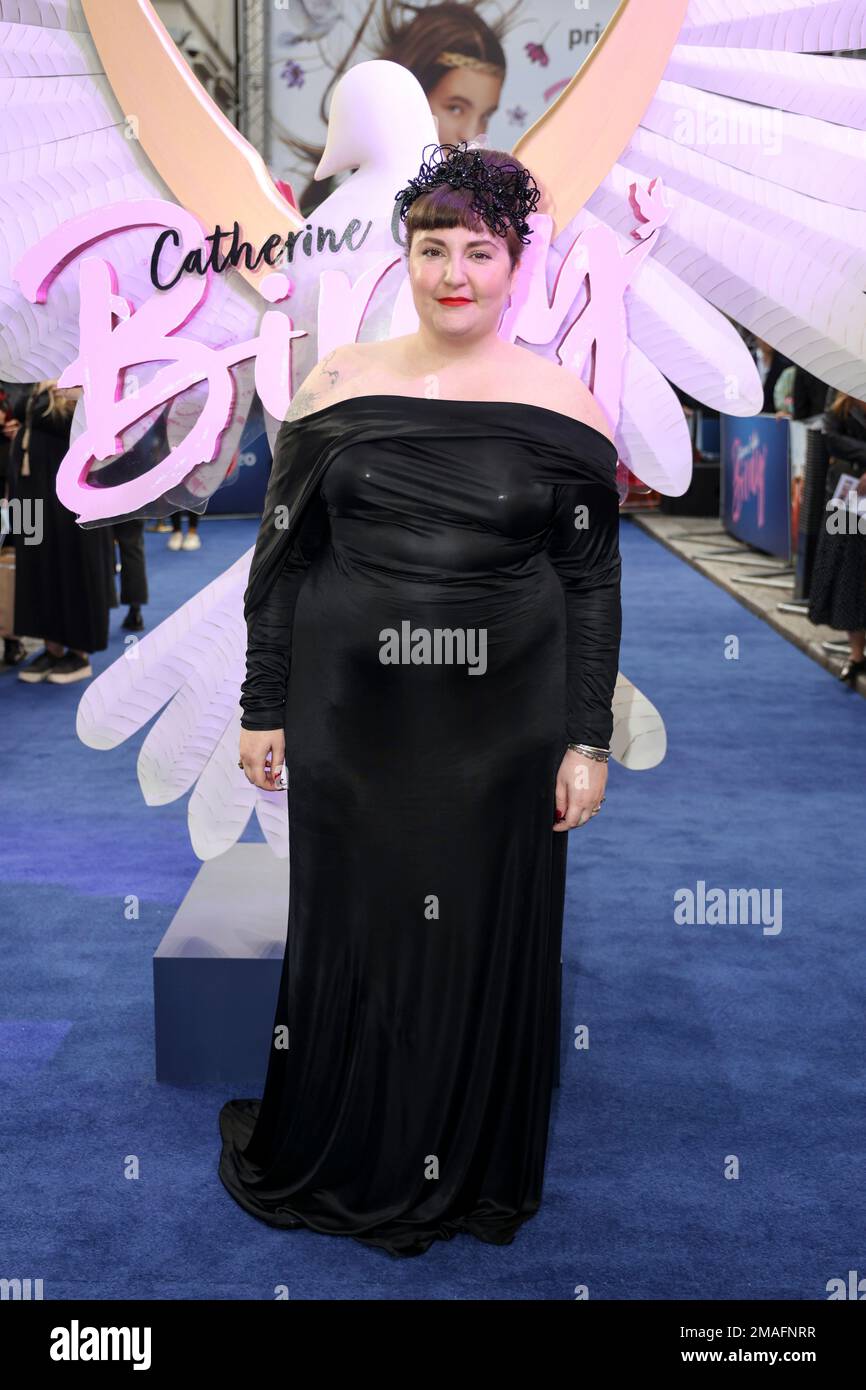 Director Lena Dunham poses for photographers upon arrival for the UK ...