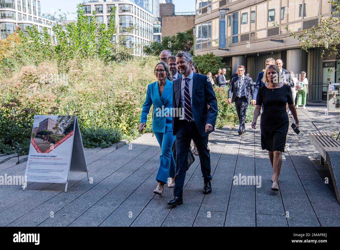 Frederik, Crown Prince of Denmark and Berit Basse, the Danish ...