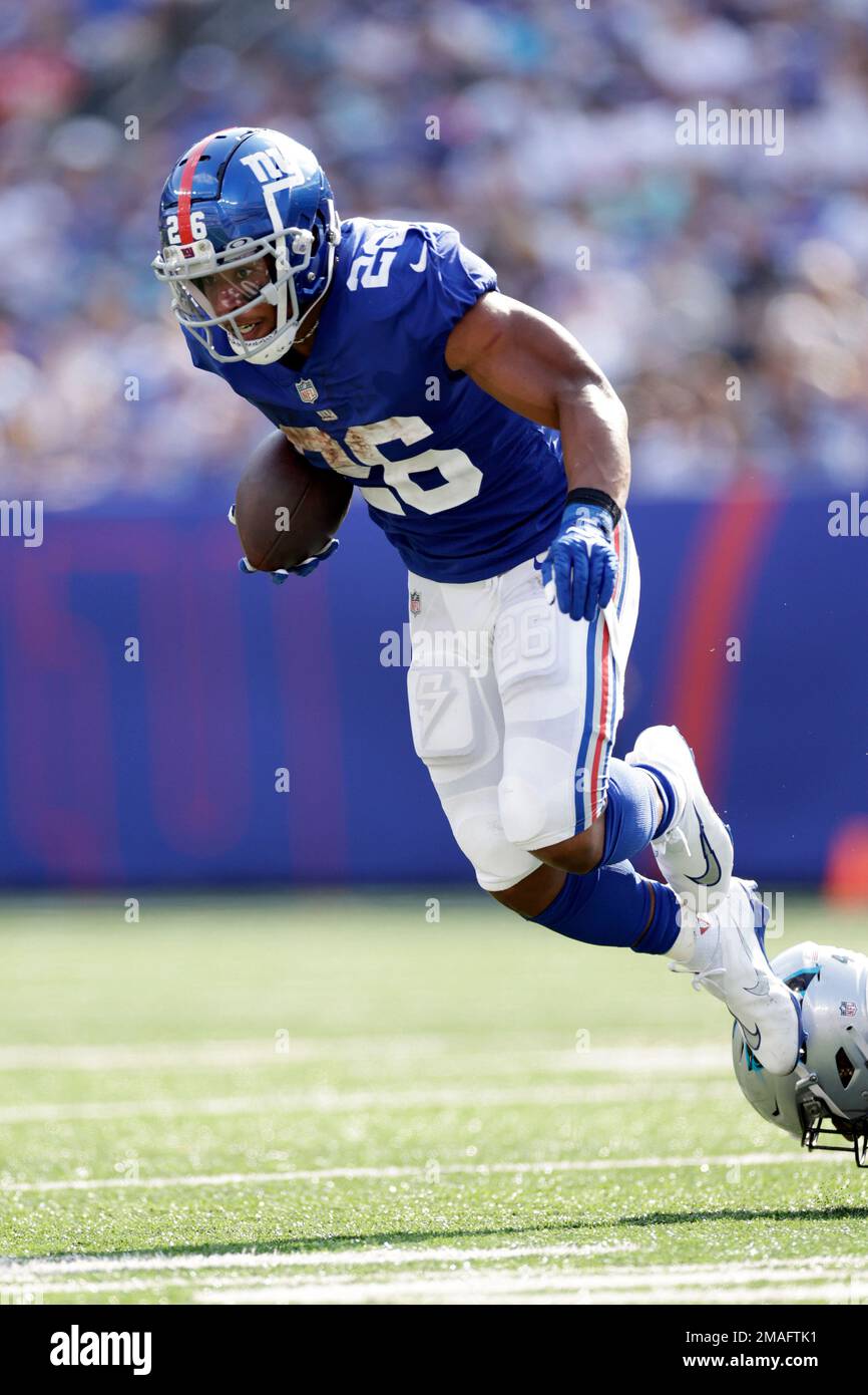 New York Giants Running Back Saquon Barkley 26 Runs With The Ball