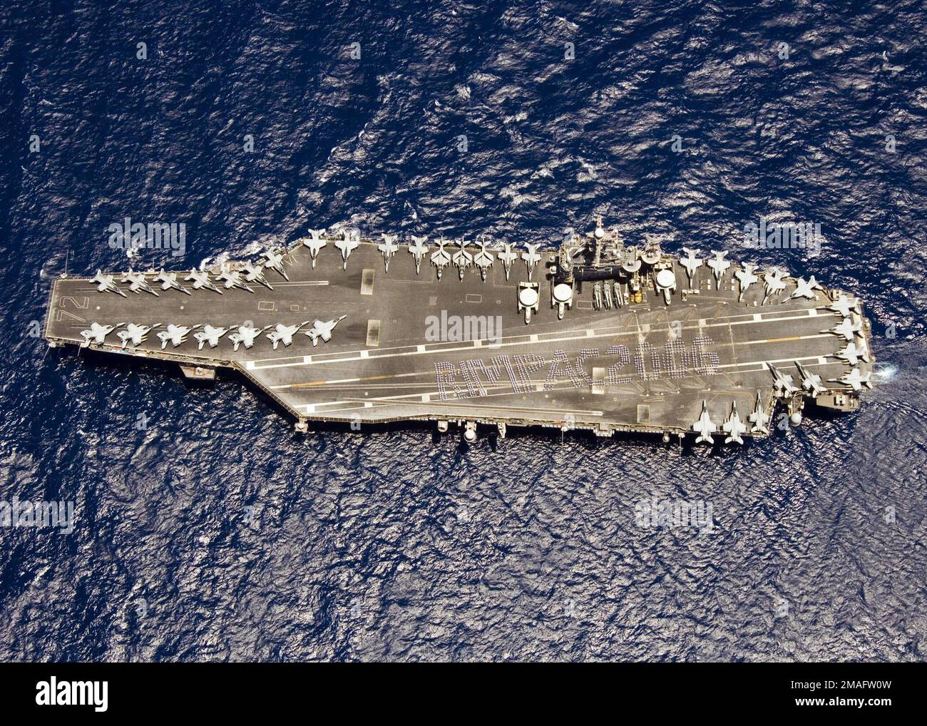 Nimitz Class Aircraft Carrier Top View
