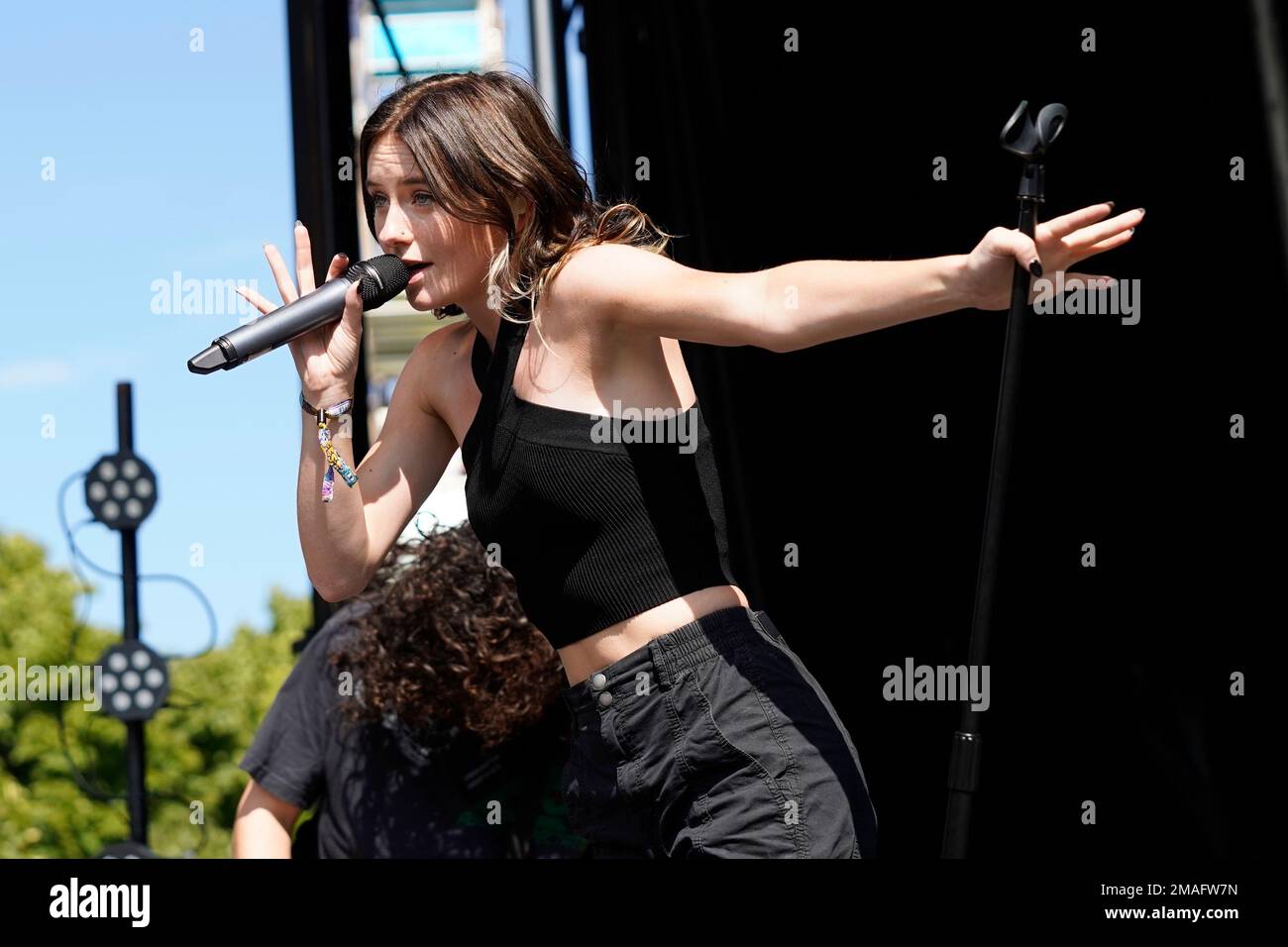 Audra Miller of Concrete Castles performs on day three of Riot Fest on ...
