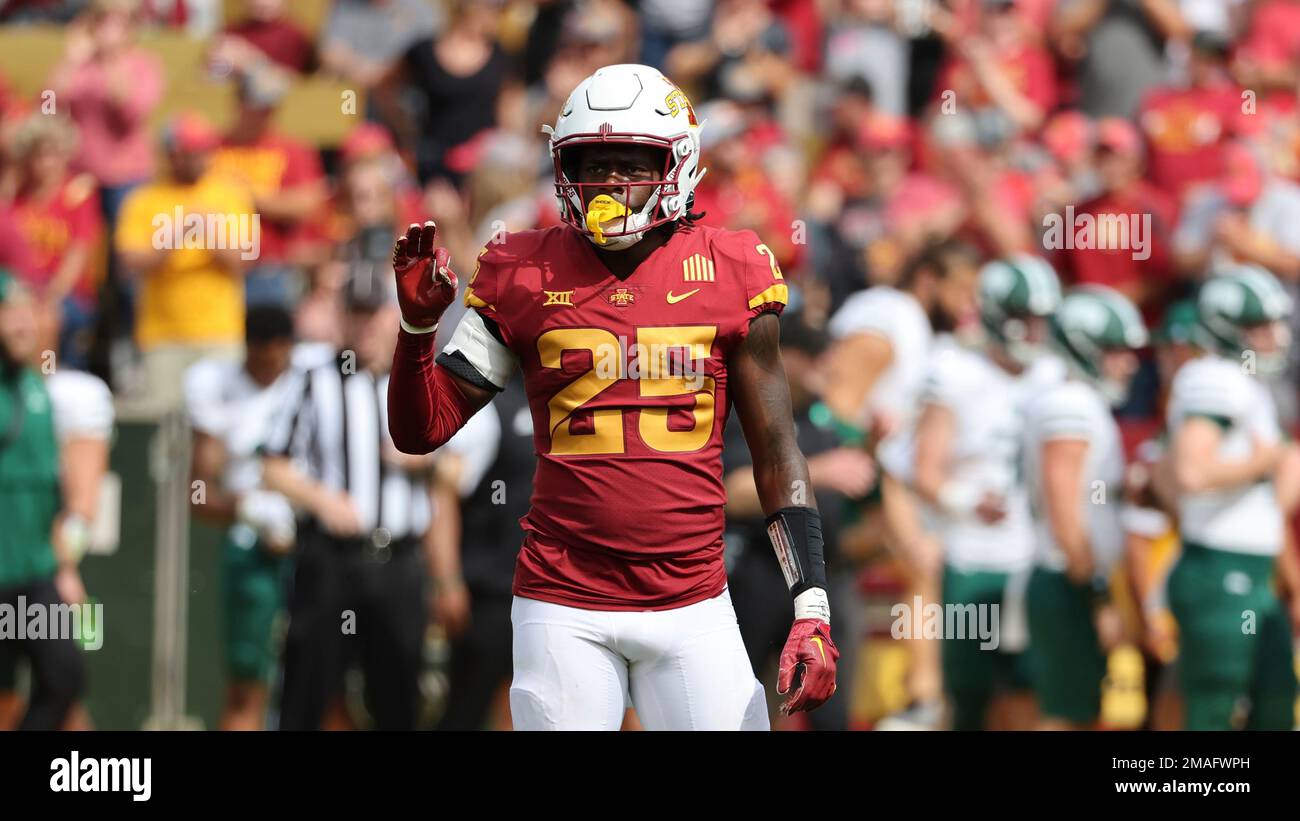 Iowa State defensive back Trevon Howard (25) during an NCAA college ...