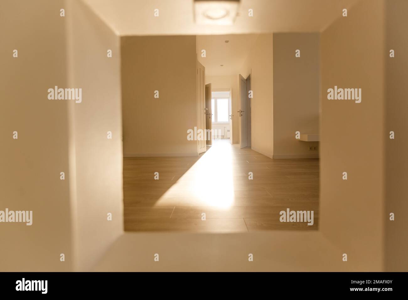 modern apartment with passage to the rooms, light Stock Photo - Alamy
