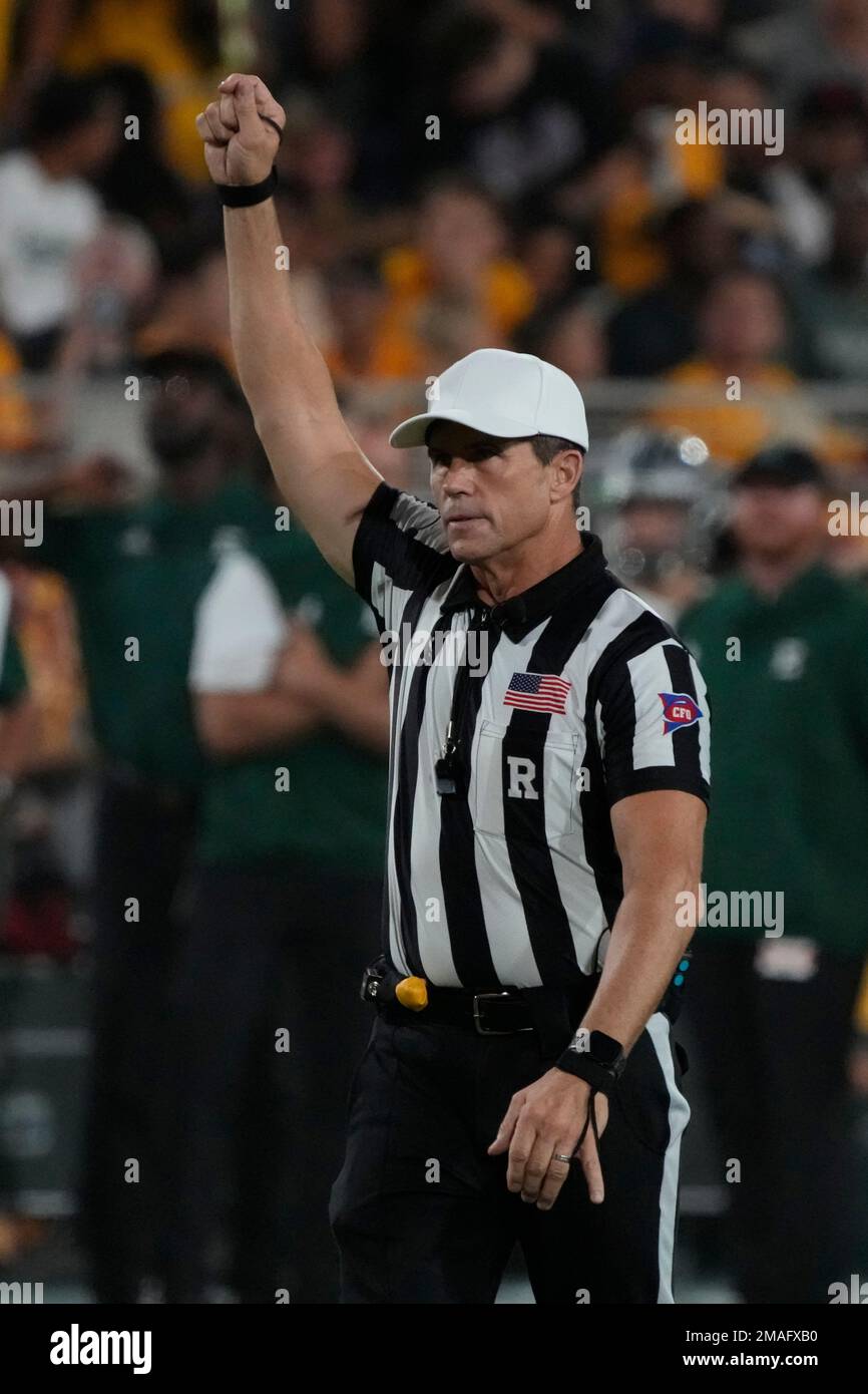 NCAA referee Matthew Richards during an NCAA football game between ...