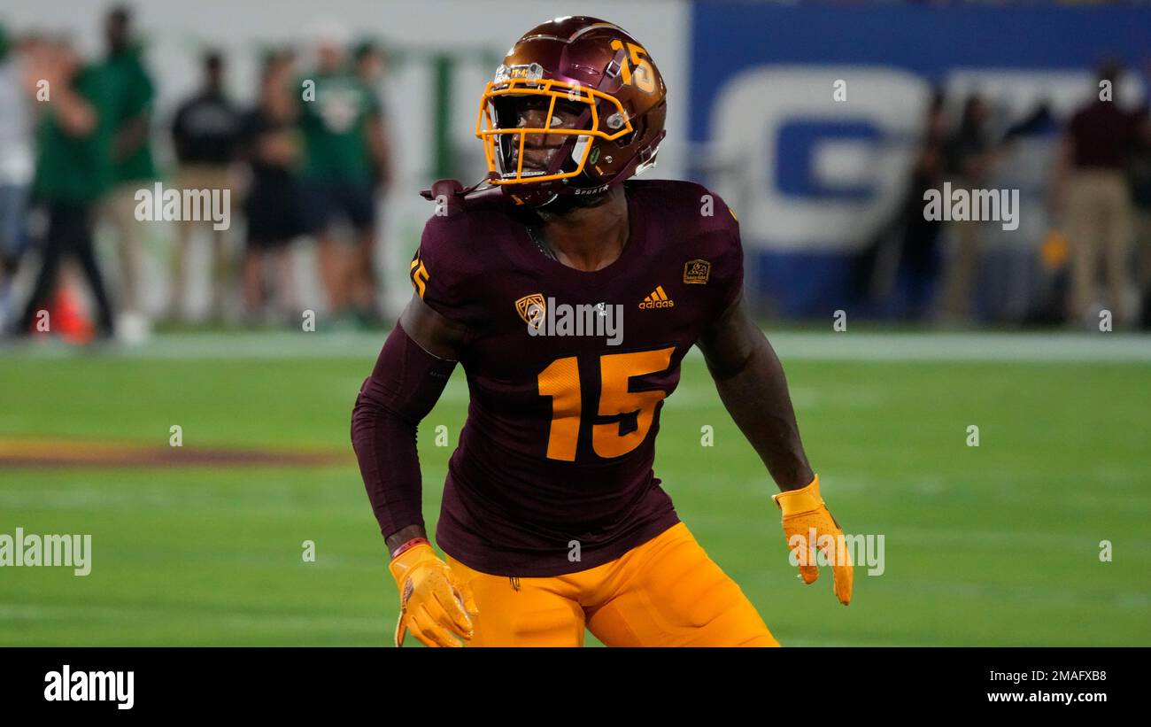 Arizona State defensive back Khoury Bethley (15) during an NCAA ...