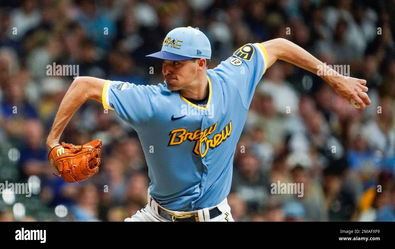 Milwaukee Brewers' Hoby Milner throws during the sixth inning of a ...
