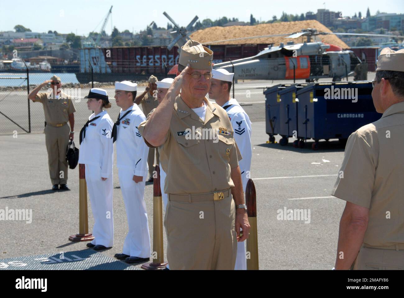 Naval station everettos helicopter landing zone hi-res stock ...