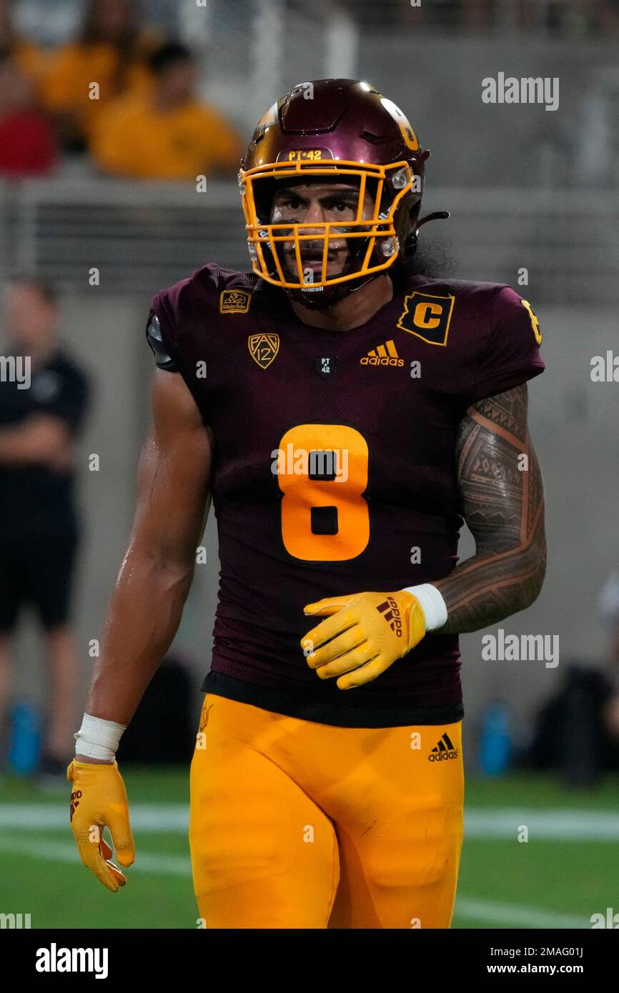 Arizona State linebacker Merlin Robertson (8) during an NCAA football ...