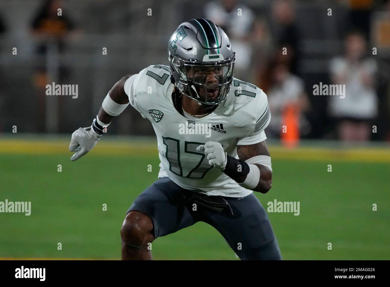 Eastern Michigan defensive back Mark Lee Jr. (17) during an NCAA ...