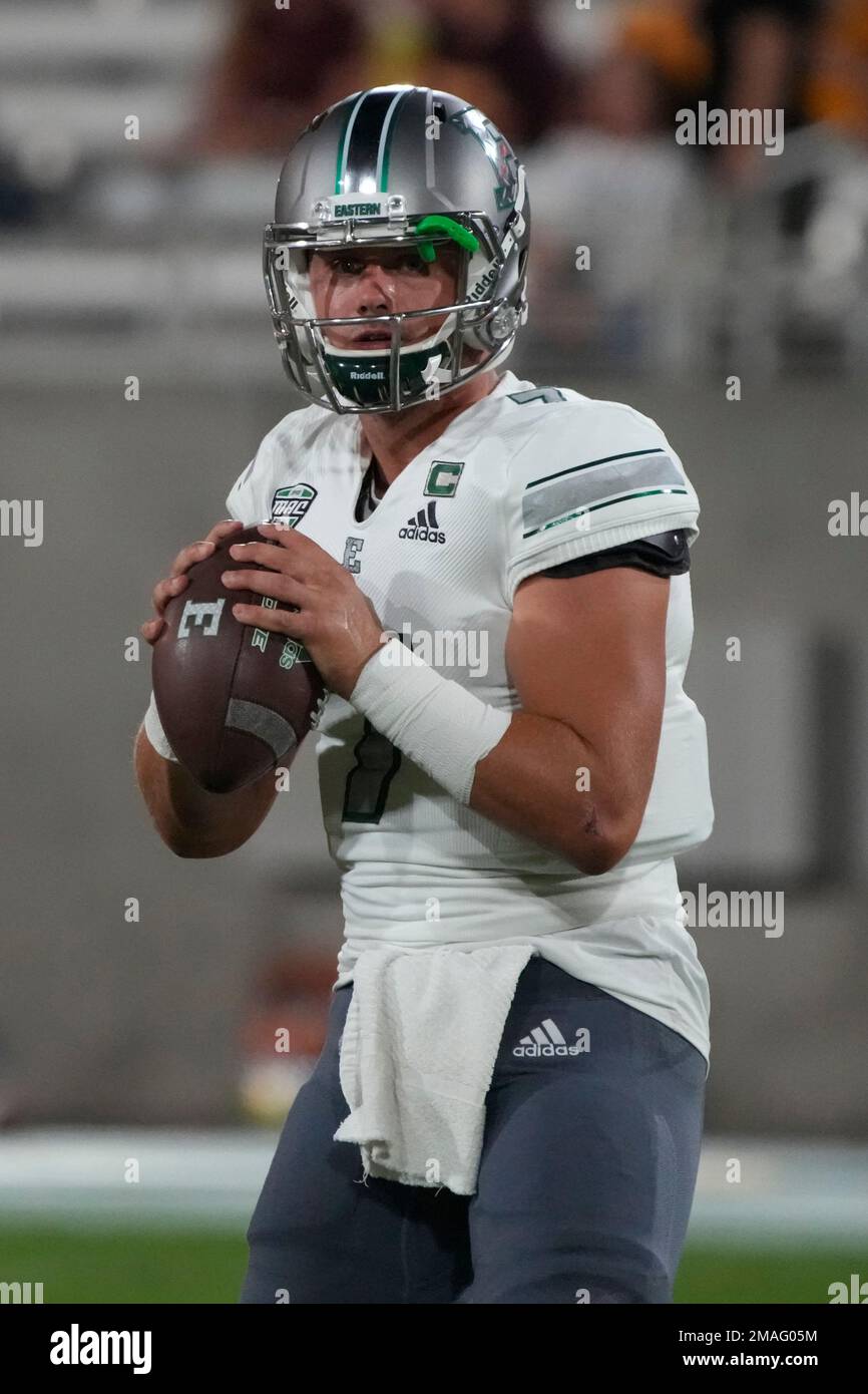 Eastern Michigan quarterback Taylor Powell (7) during an NCAA football ...