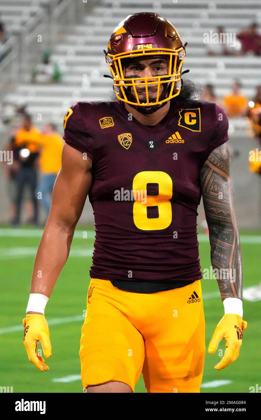 Arizona State linebacker Merlin Robertson (8) during an NCAA football ...