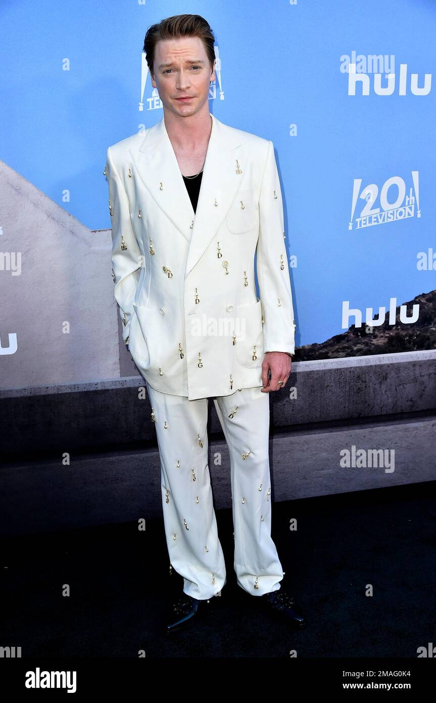 Calum Worthy arrives at the premiere of "Reboot" on Monday, Sept. 19 ...