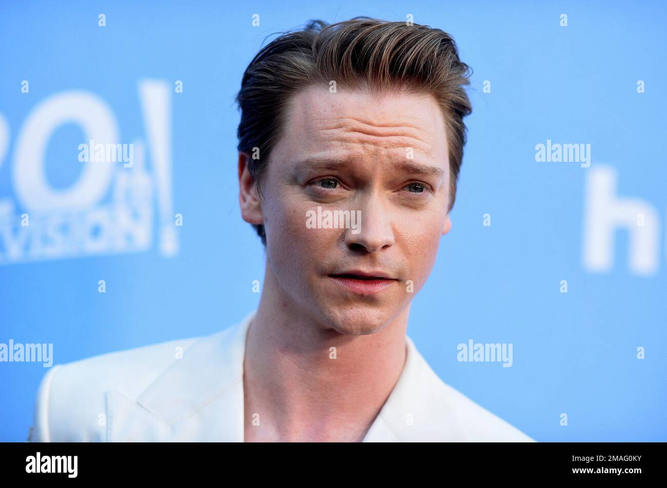 Calum Worthy arrives at the premiere of "Reboot" on Monday, Sept. 19 ...