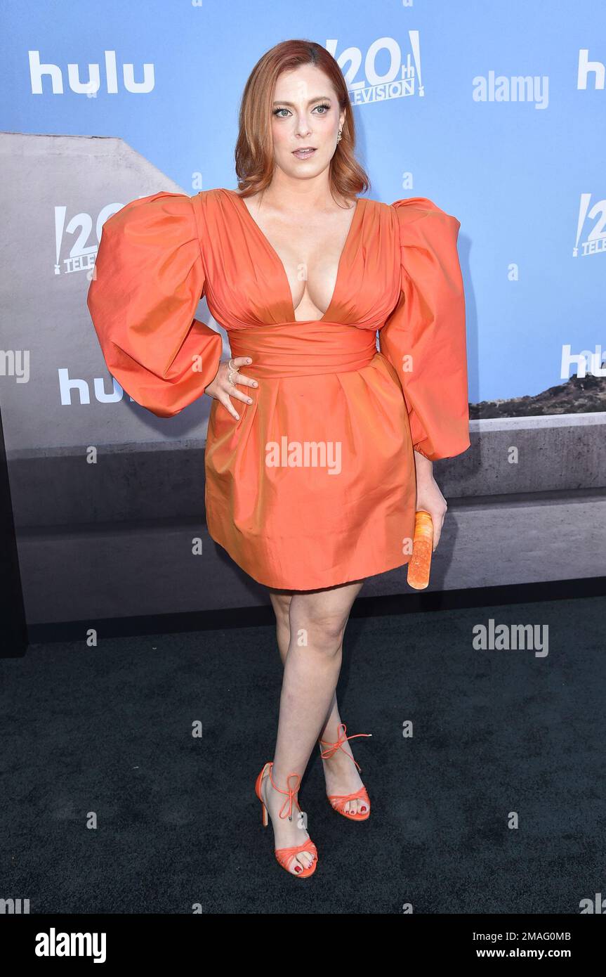 Rachel Bloom arrives at the premiere of "Reboot" on Monday, Sept. 19 ...