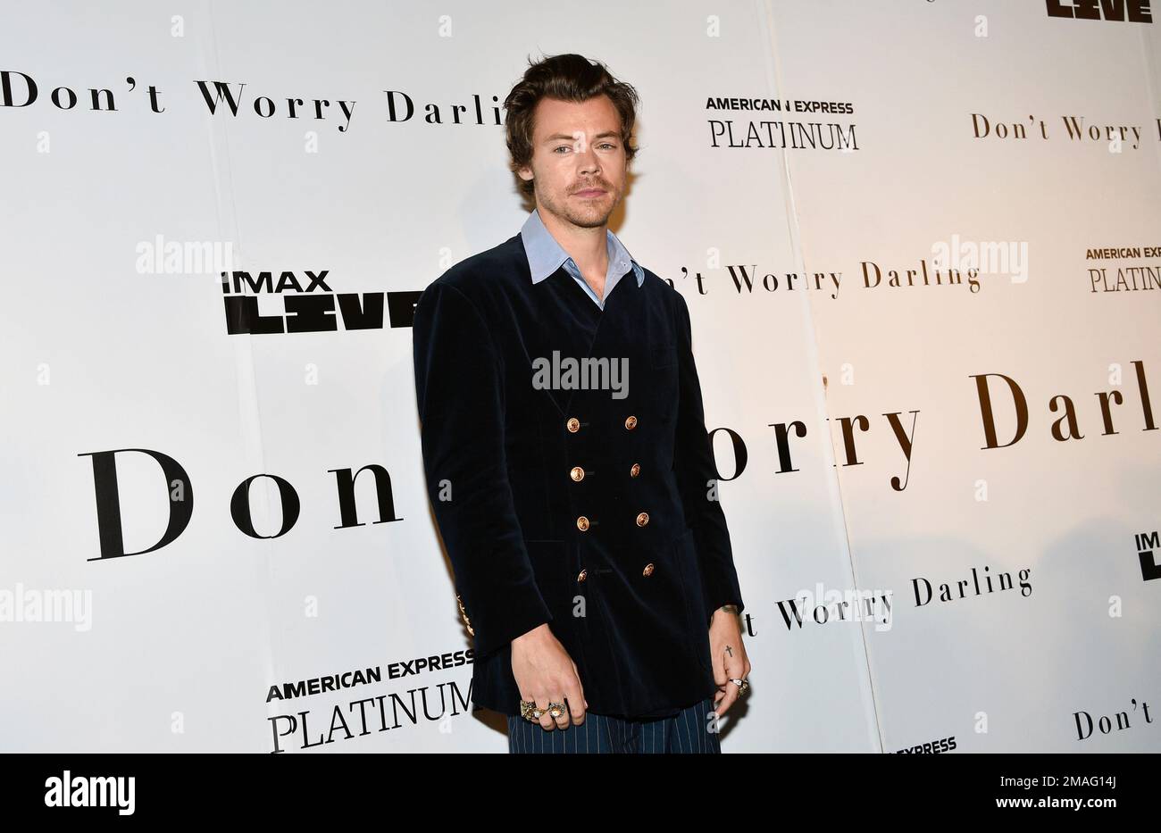 Harry Styles attends a special screening of "Don't Worry Darling" at ...