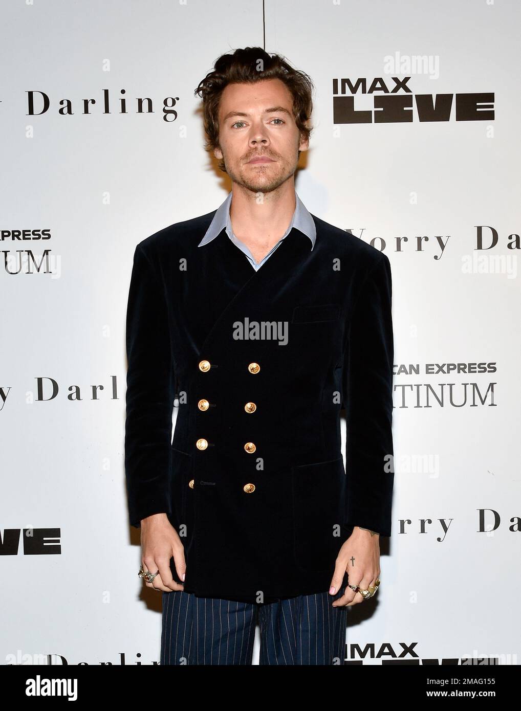 Harry Styles attends a special screening of "Don't Worry Darling" at ...