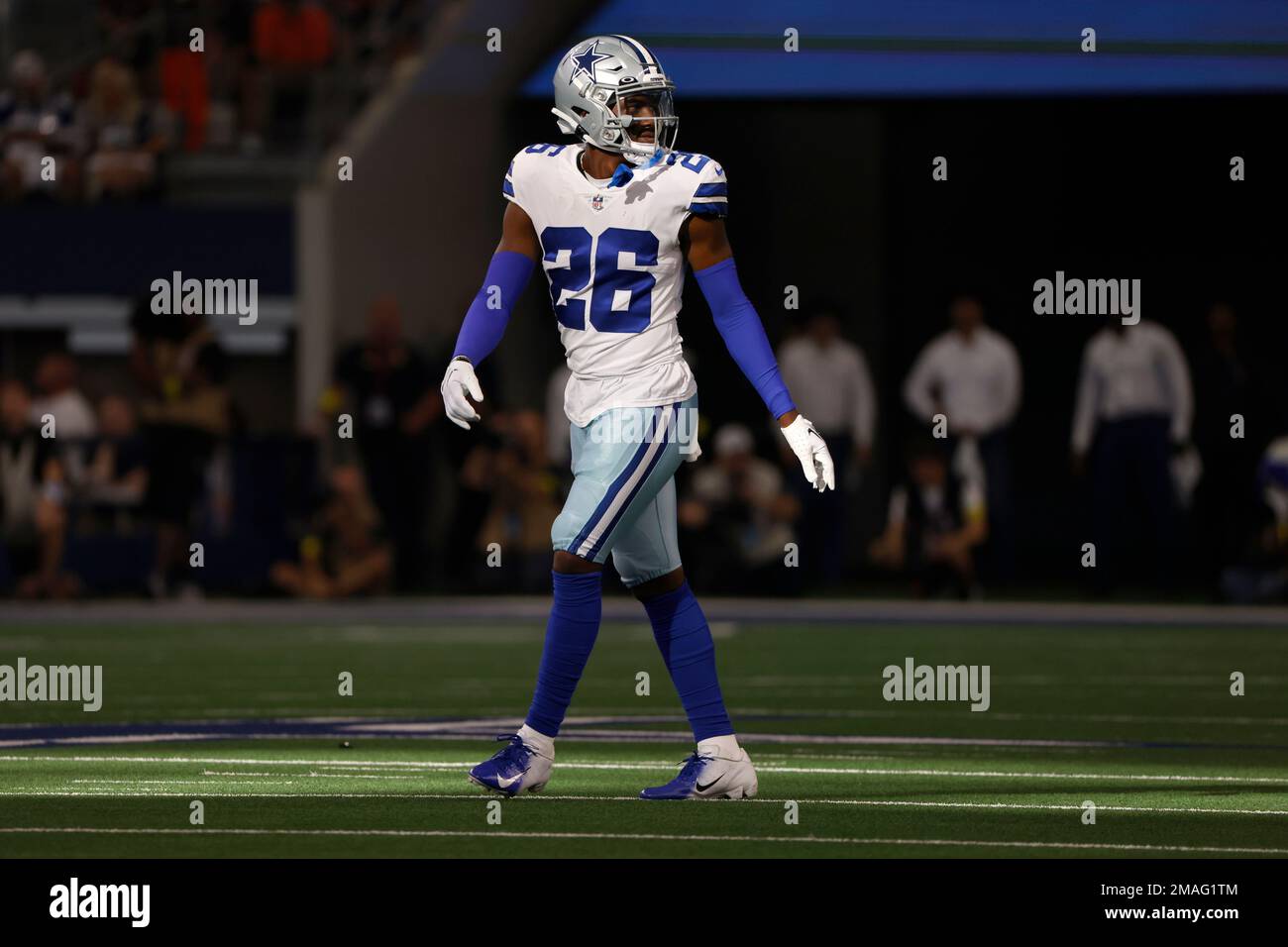 Dallas Cowboys cornerback DaRon Bland (26) looks on against the ...