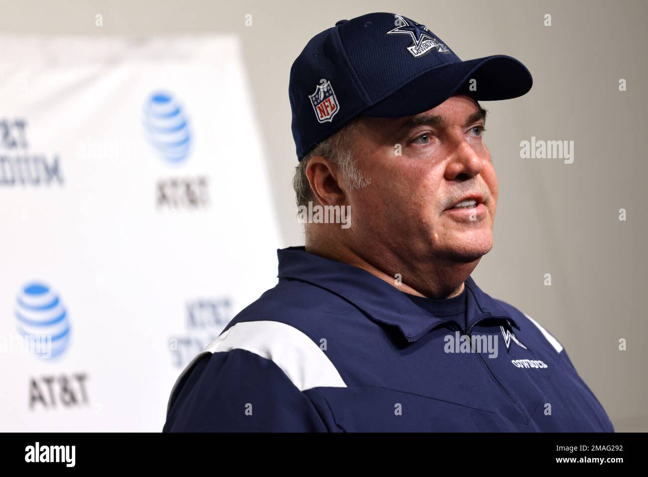 Dallas Cowboys head coach Mike McCarthy speaks following an NFL ...