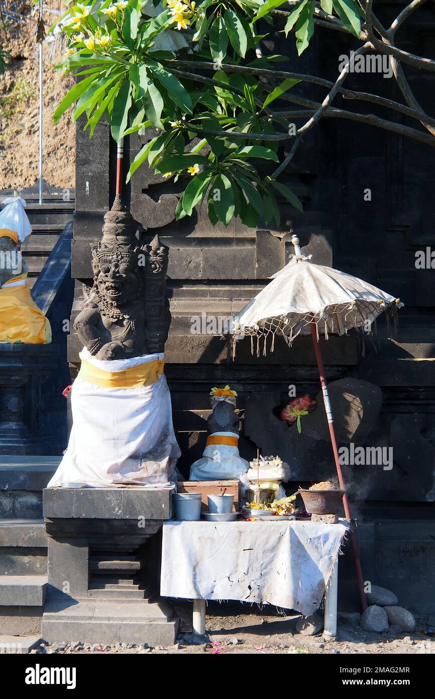 statue, hindu temple, Candidasa, Candi Dasa, Bali, Indonesia, Asia ...