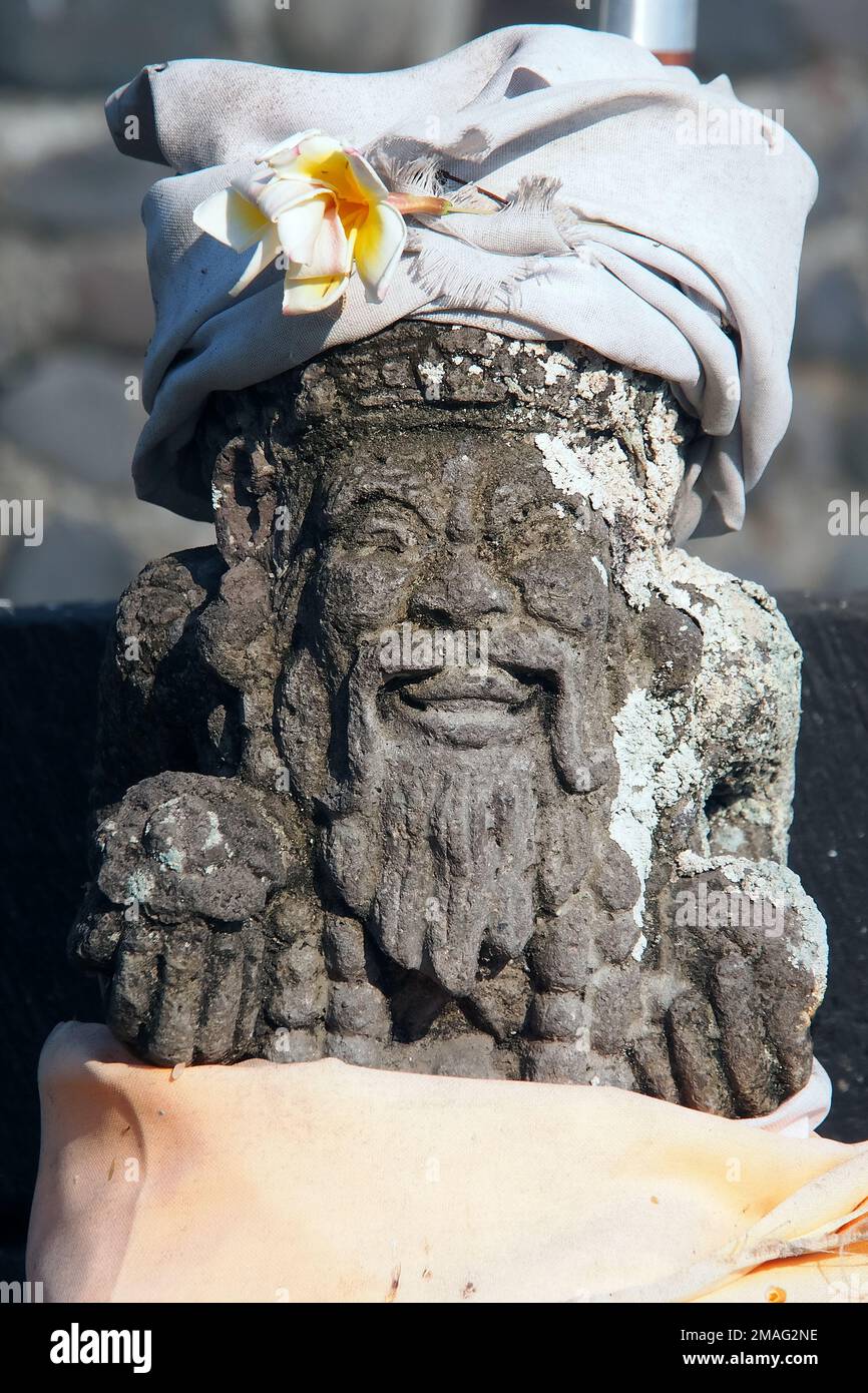 statue, hindu temple, Candidasa, Candi Dasa, Bali, Indonesia, Asia ...
