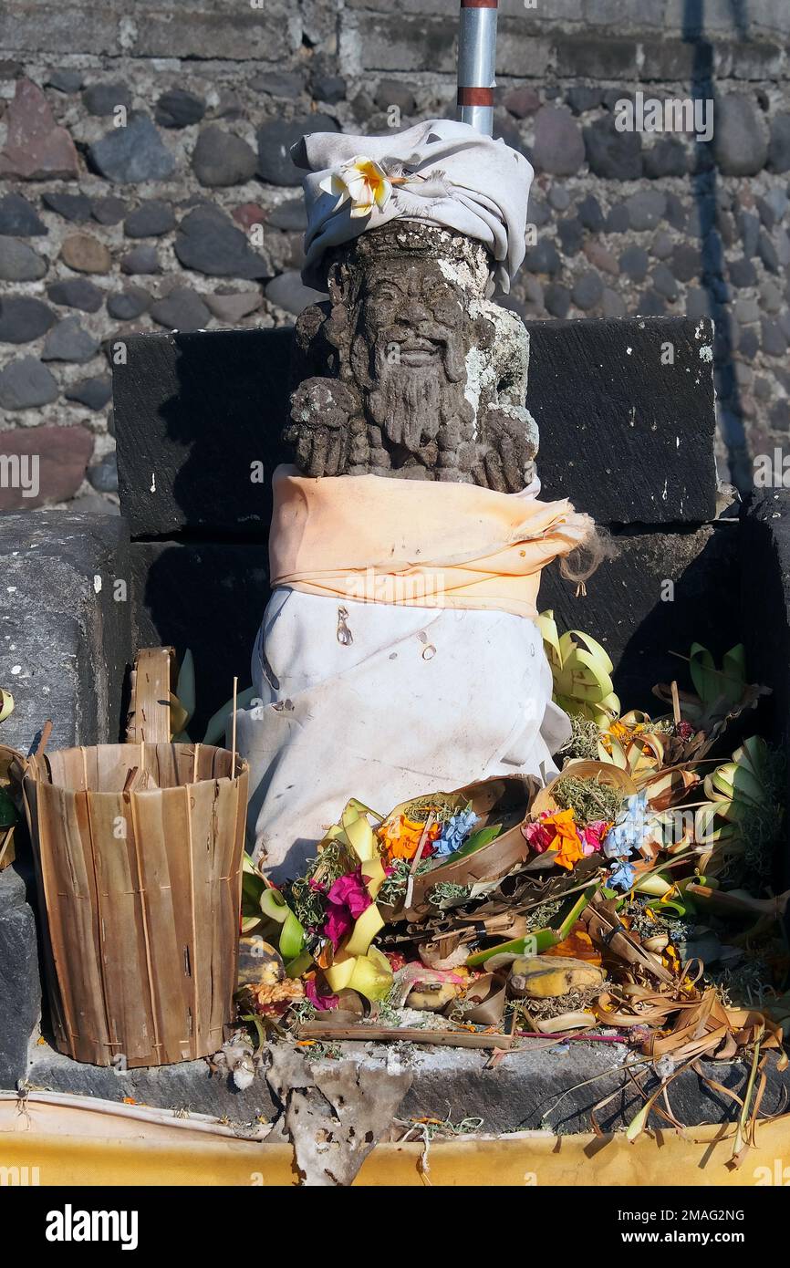 statue, hindu temple, Candidasa, Candi Dasa, Bali, Indonesia, Asia ...