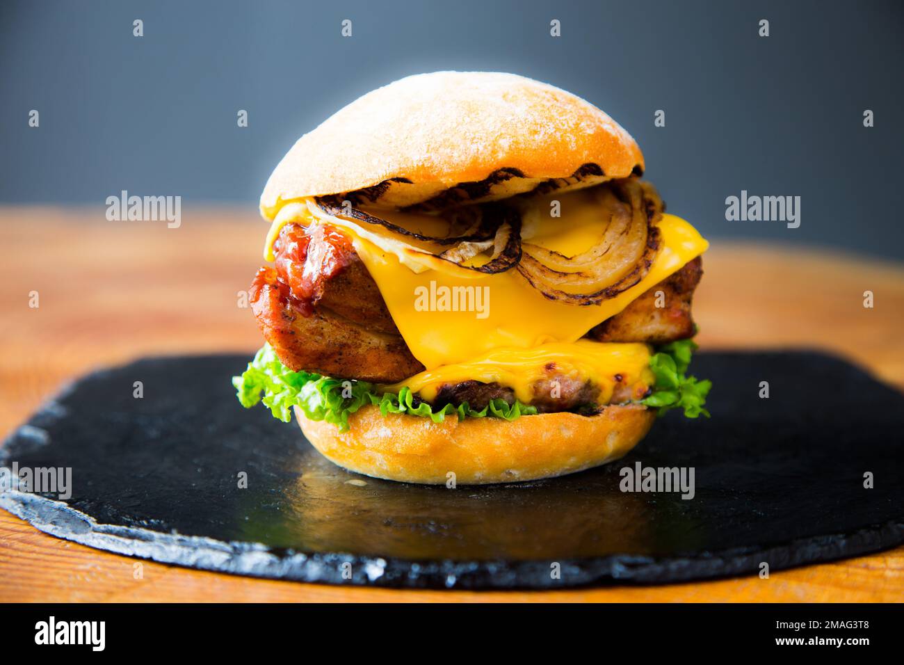 Bbq pork rib sandwich hi-res stock photography and images - Alamy