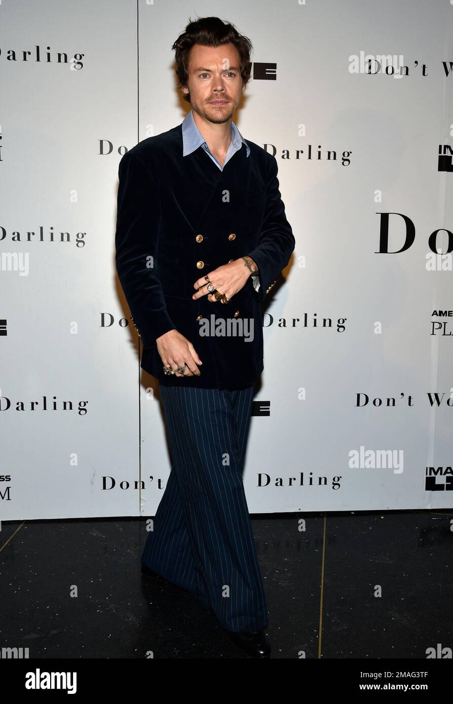 Harry Styles attends a special screening of "Don't Worry Darling" at ...