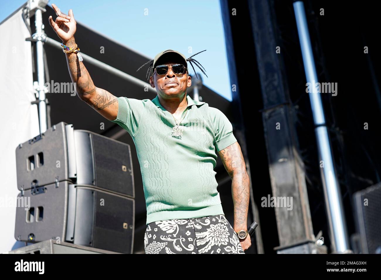 Coolio performs on day three of Riot Fest on Sunday, Sept. 18, 2022, at ...