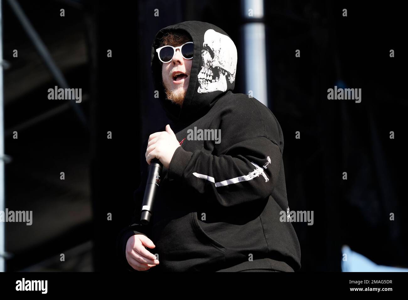 Josh A performs on day three of Riot Fest on Sunday, Sept. 18, 2022, at ...