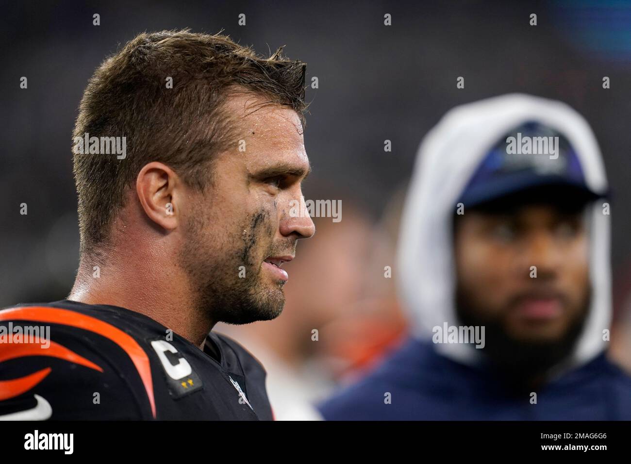 Cincinnati Bengals defensive end Sam Hubbard walks off the field after ...