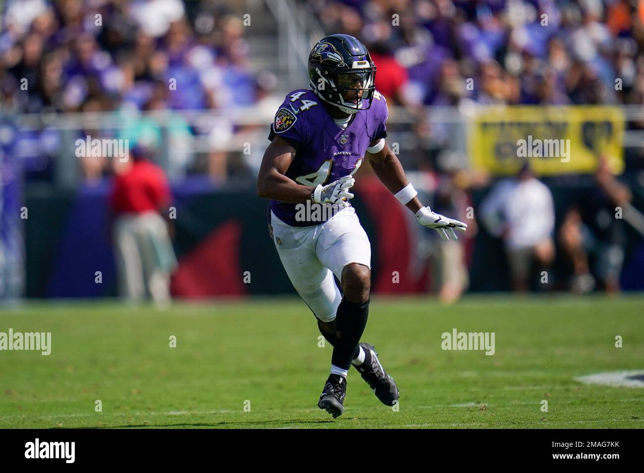 Baltimore Ravens cornerback Marlon Humphrey defends against the Miami ...