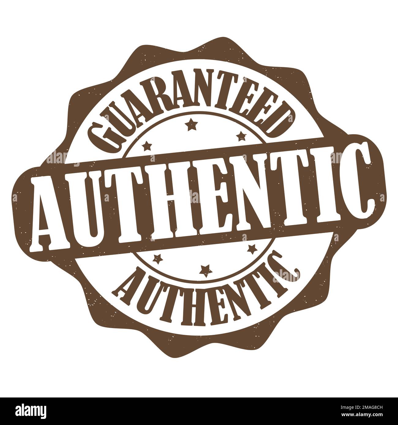 Authentic label or stamp on white background, vector illustration Stock ...