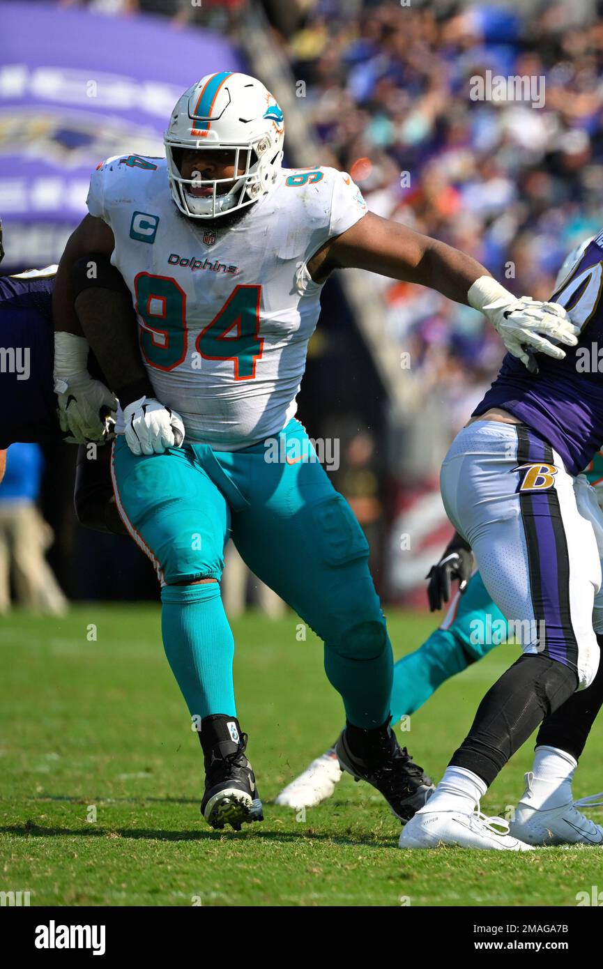 Miami Dolphins defensive tackle Christian Wilkins (94) in action during ...