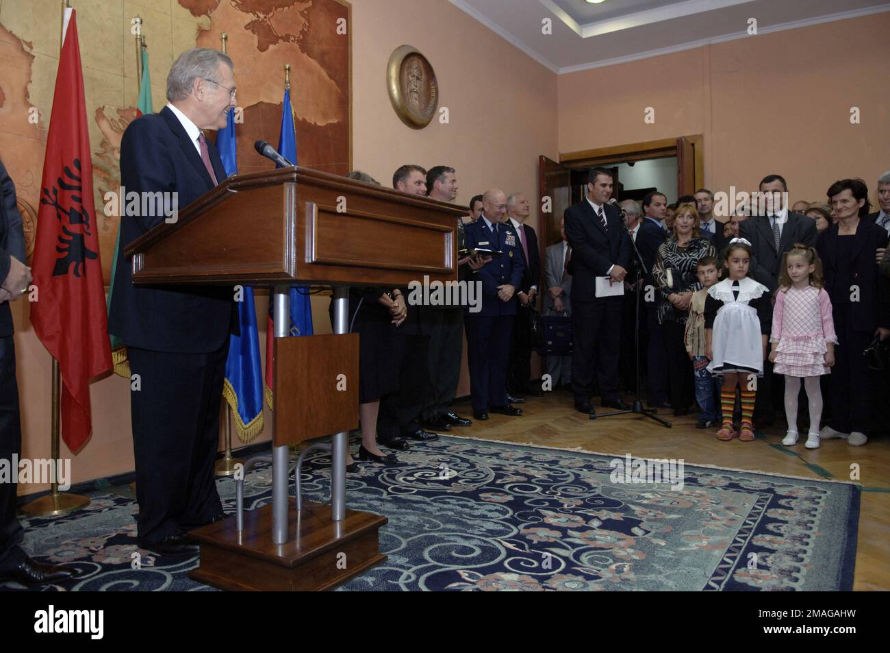 Albania rumsfeld hi-res stock photography and images - Alamy