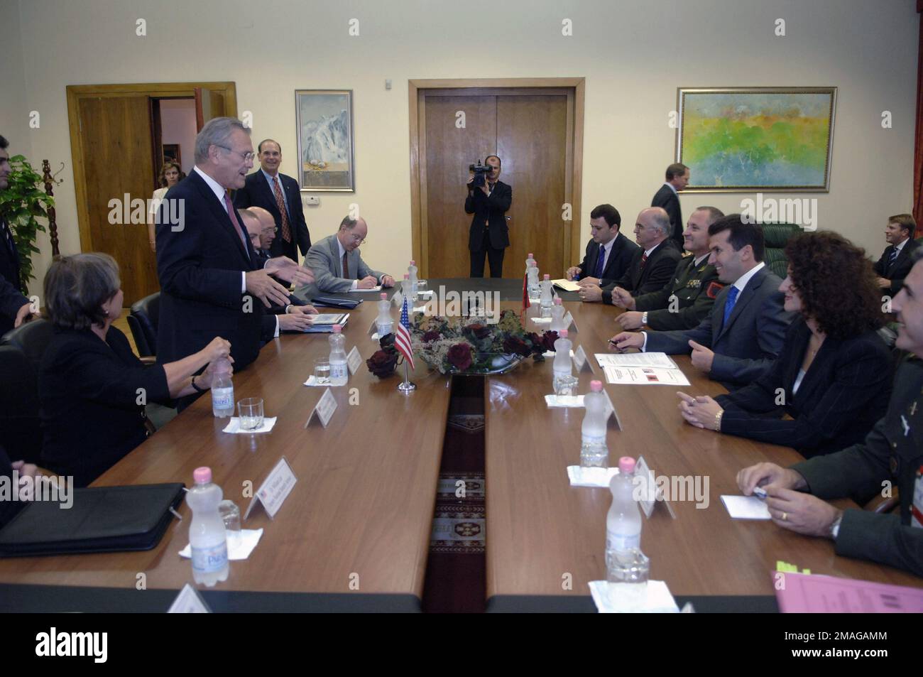 Albania rumsfeld hi-res stock photography and images - Alamy