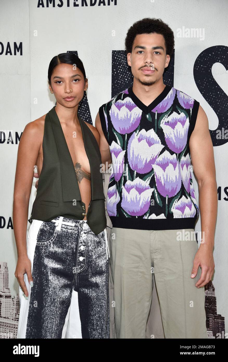 Tara Raani, left, and Marcus Scribner attend the world premiere of ...