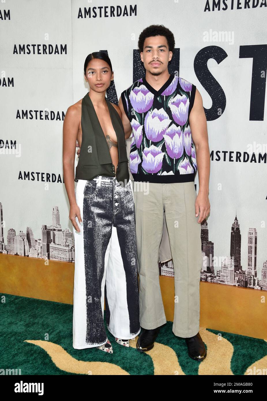 Tara Raani, left, and Marcus Scribner attend the world premiere of ...