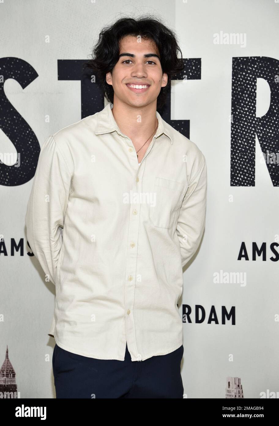 Mattia Polibio attends the world premiere of "Amsterdam" at Alice Tully ...
