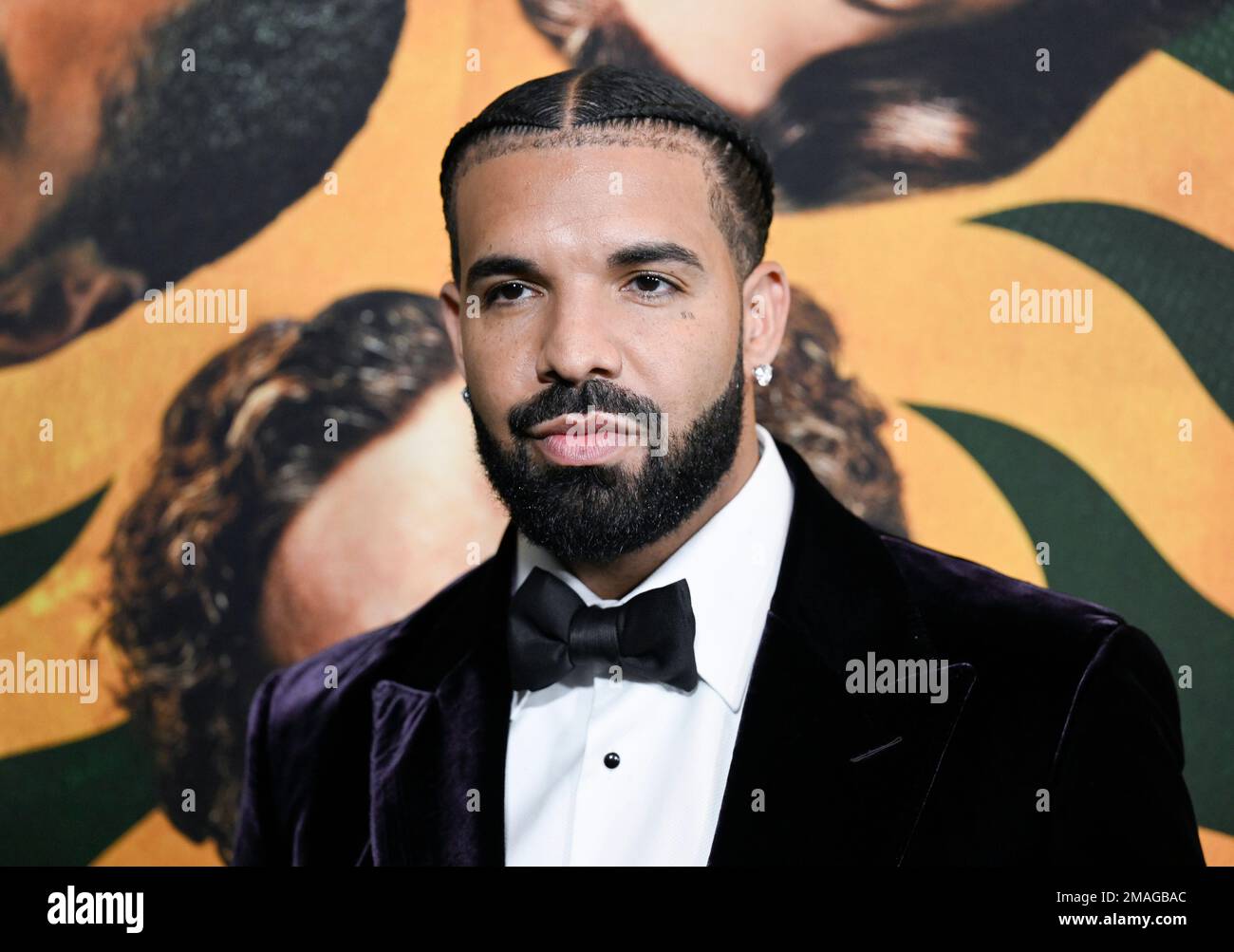 Drake attends the world premiere of "Amsterdam" at Alice Tully Hall on ...