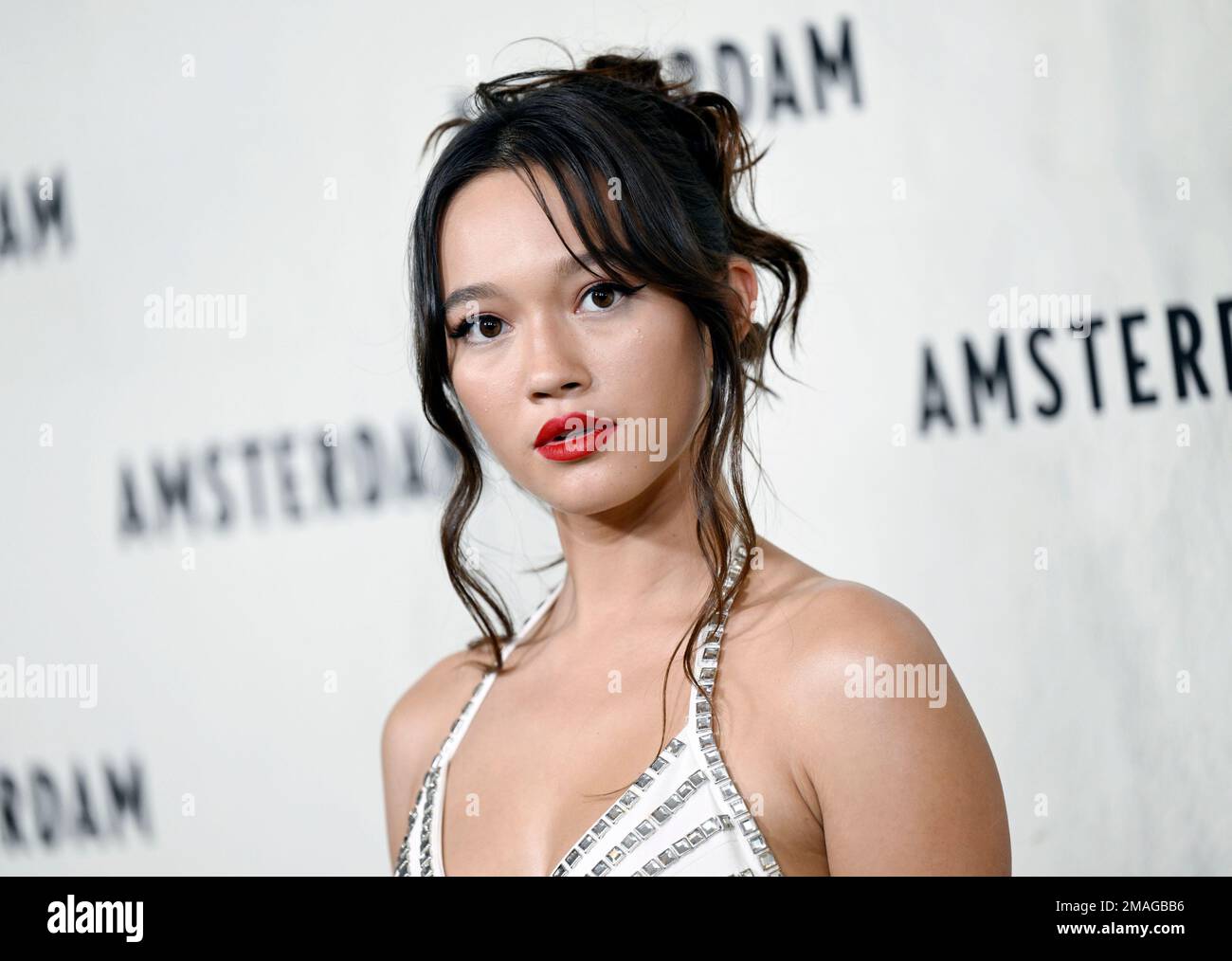 Lily Chee attends the world premiere of "Amsterdam" at Alice Tully Hall on Sunday, Sept. 18 ...