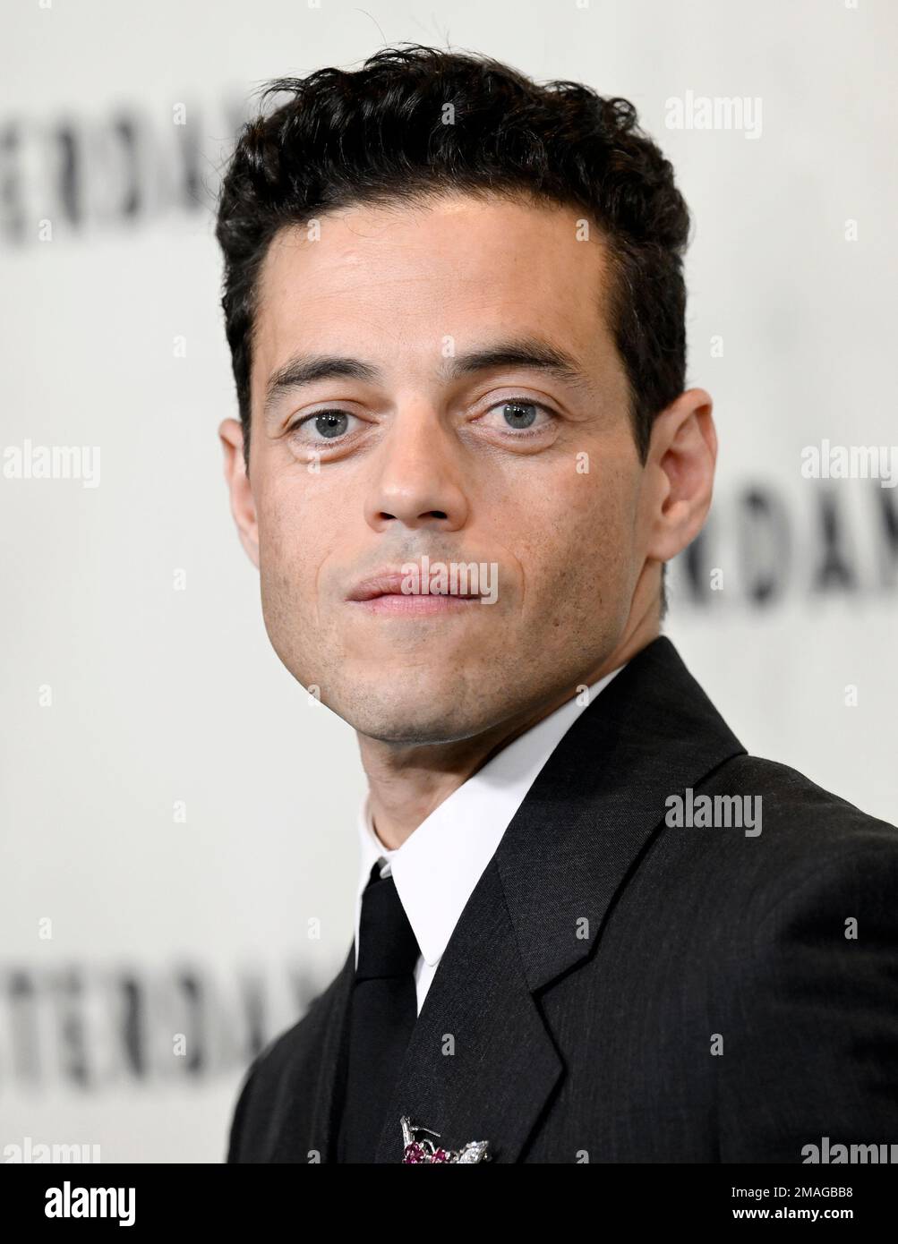 Rami Malek attends the world premiere of "Amsterdam" at Alice Tully ...
