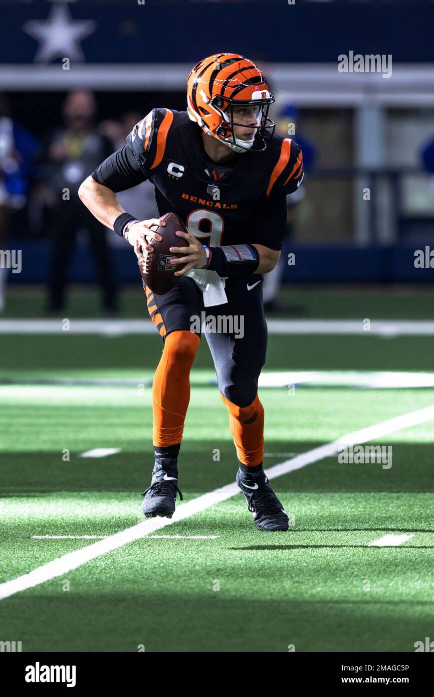 Cincinnati Bengals quarterback Joe Burrow (9) is seen during an NFL ...
