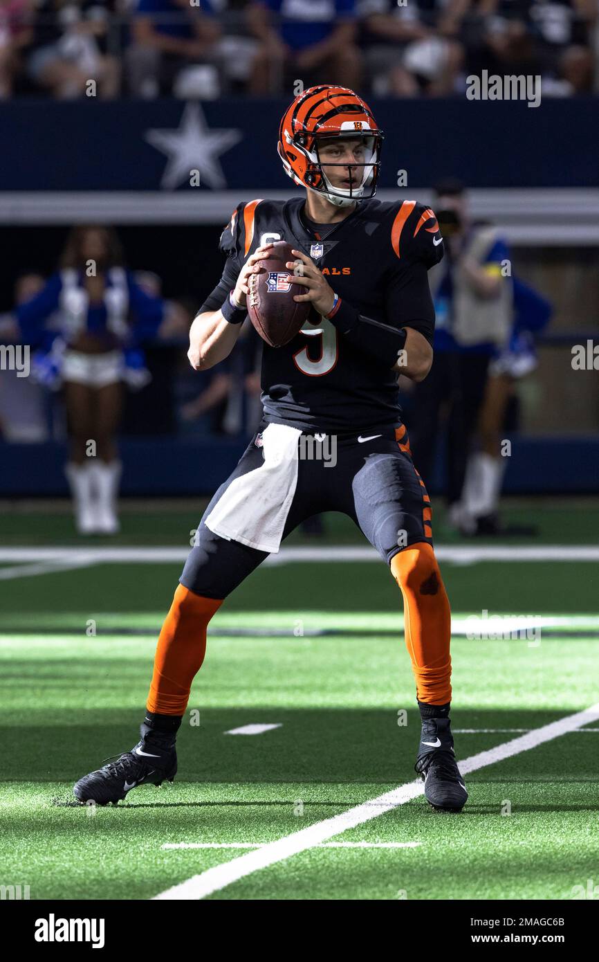 Cincinnati Bengals quarterback Joe Burrow (9) is seen during an NFL ...